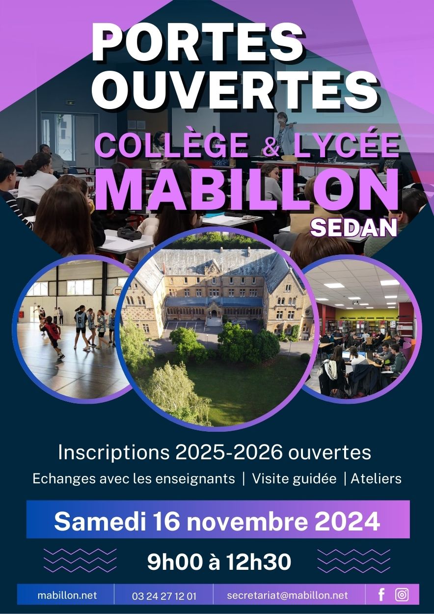 Portes Ouvertes Mabillon - Ensemble Scolaire Catholique du Sedanais